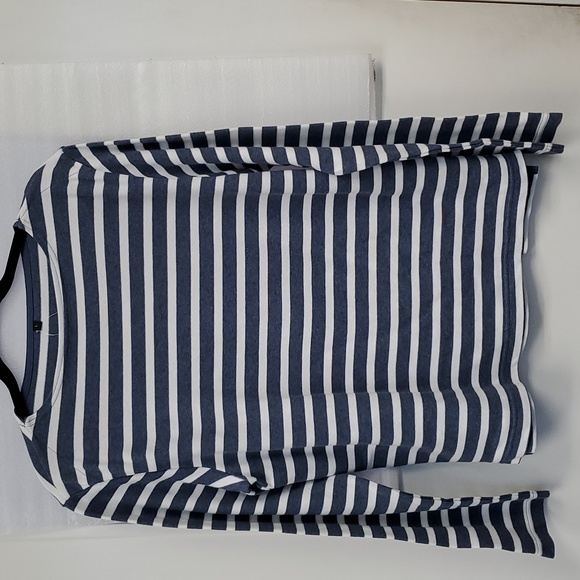 Muji | Shirts | Nwt Muji Smoky Blue Stripe Shirt L | Poshmark
